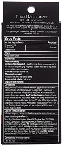 e.l.f. Tinted Moisturizer SPF 20, Sand, 0.88 Ounce