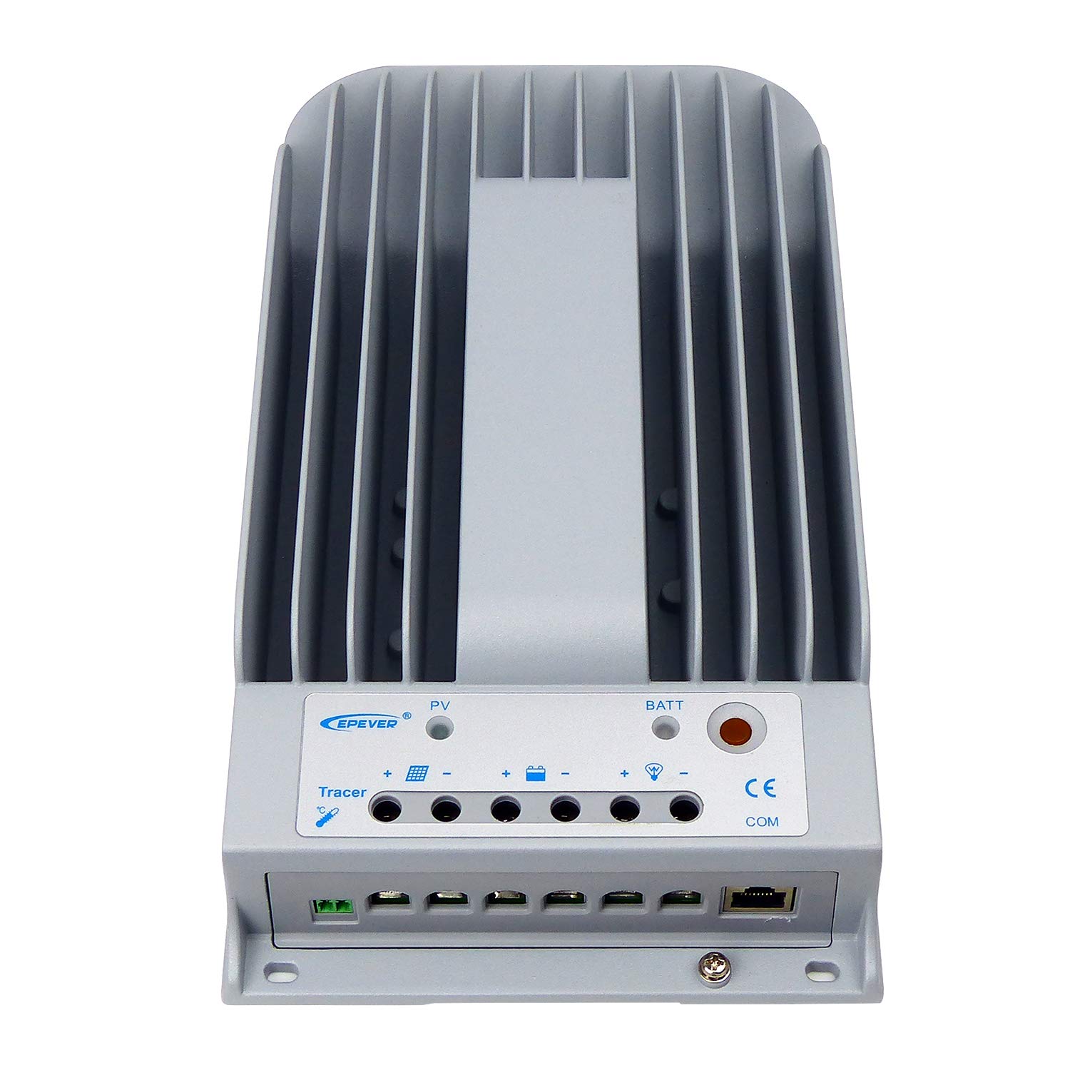 EPEVER MPPT Solar Charge Controller 30A 12V/24V Auto Max PV 150V Common Negative Grounding 400W/800W Solar Panel Regulator + MT50 Remote Meter + Temperature Sensor Cable (Tracer3215BN+MT50+RTS)
