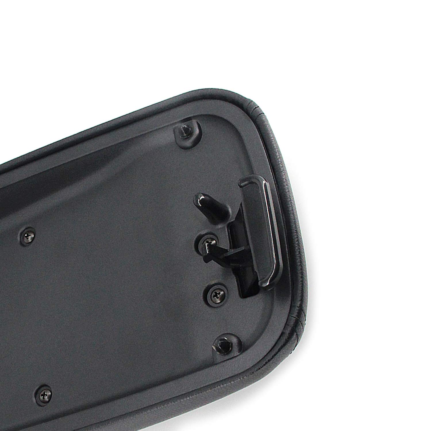 FEXON Center Console Lid Armrest Cover Kit Compatible with Buick Rainier 2006-2007 GMC Envoy Chevy Trailblazer 2006-2009 Replaces 25998844 Black