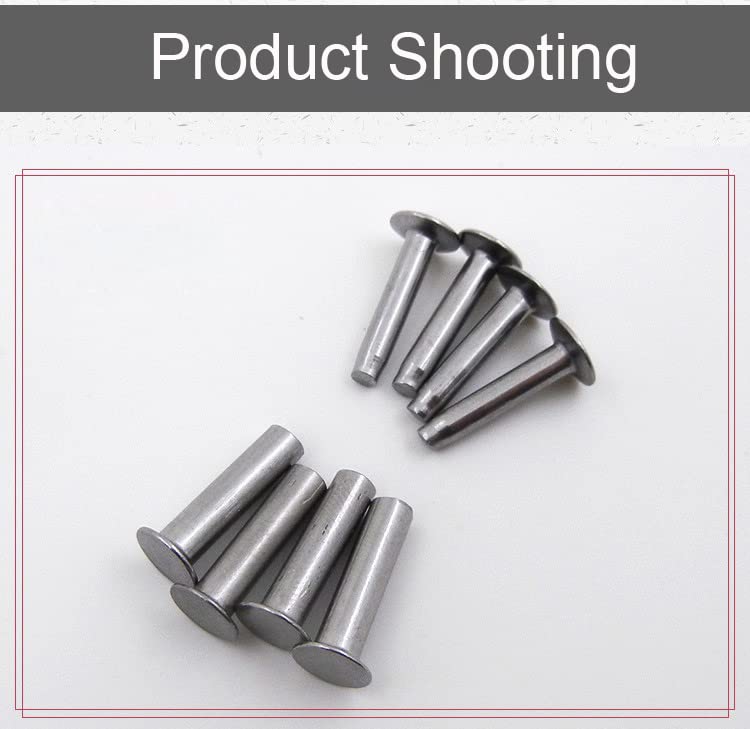 TorSor 9 Sets Kitchen Knife Handle Screw Fixing Rivet Nuts Chef Knives Cutter Wooden Grip Screws Fastener Fixer Clip Nail Replacement Repair Stainless Steel Rivets Anti-Corrosion DIY Tools Accessories