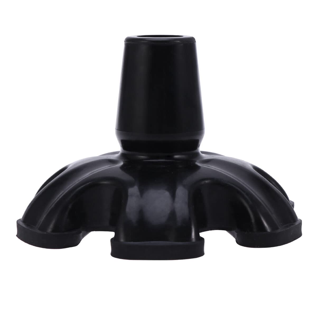 EXCEART 19mm Trekking Pole Replacement Tips Self Standing Walking Cane Tip 6 Point Walking Stick Rubber Base Pad for Women Men