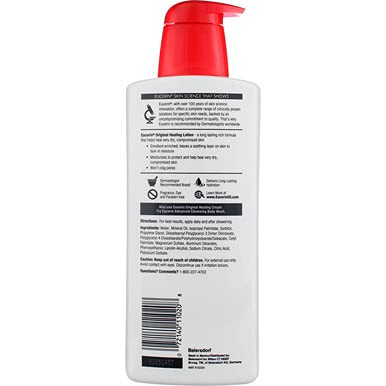 Eucerin Lotion Original Healing, 16.9 Fl Oz (Pack of 2)