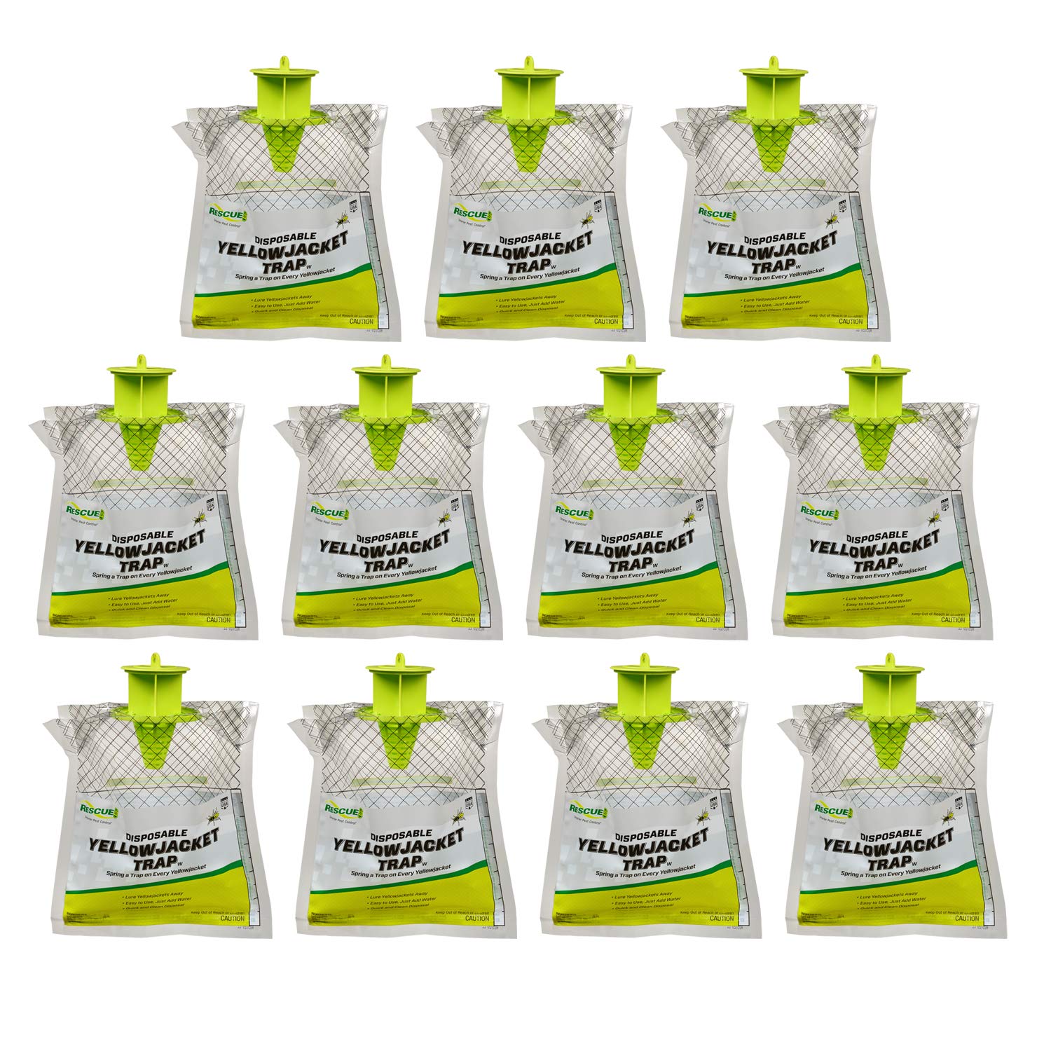 RESCUE! Disposable Yellowjacket Trap - Mountain & Pacific Formula - 11 Traps