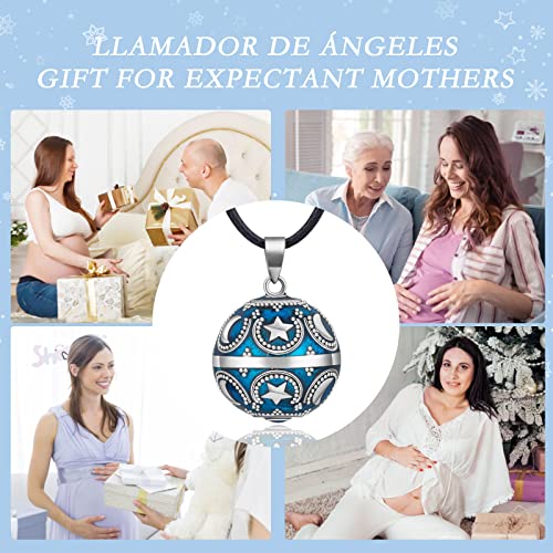 EUDORA Harmony Bola Moon Star Music Chime Ball Pendant Angel Caller Necklace for Pregnant Woman
