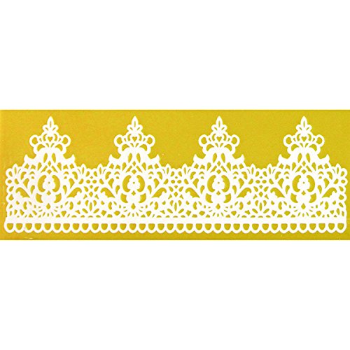Global Sugar Art Regal Crown Lace Silicone Lace Mat by Chef Alan Tetreault