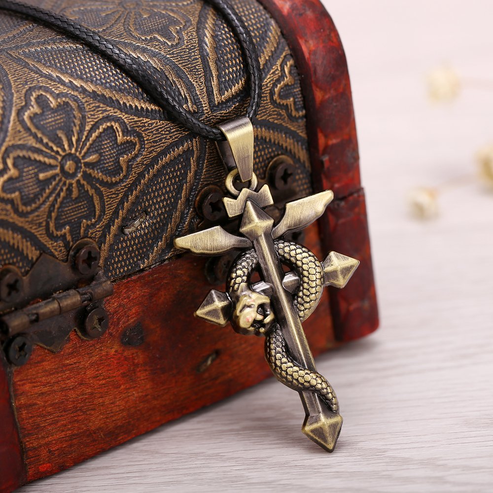 DoubleChin Full Metal Alchemist Necklace - Flamel Necklace