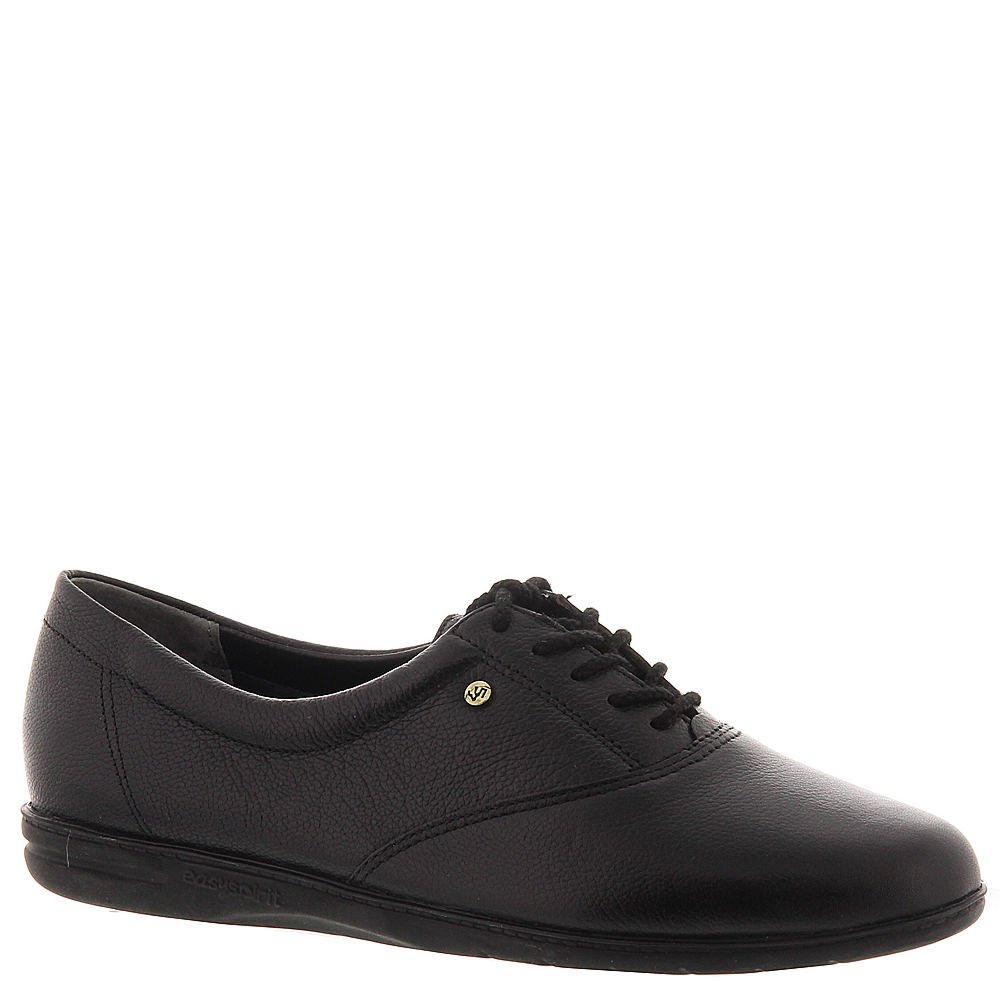 Easy Spirit Women's Motion Lace-Up,Black Leather,8.5 WW US