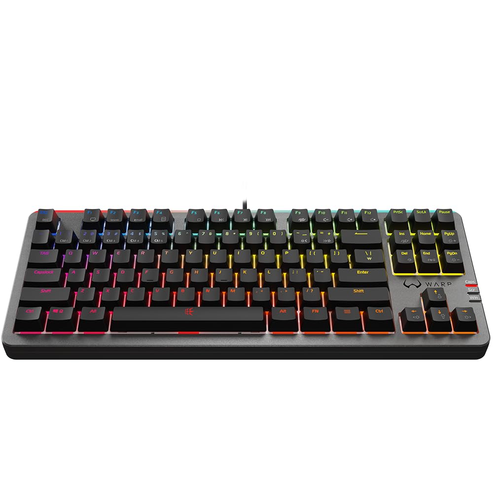 WIZMAX WK4 Mechanical Keyboard/USB Wired TKL 80% Gaming Keyboard