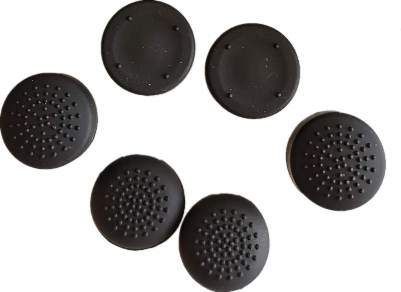 Ealona PS5 Controller Skin - Thickening Silicon Rubber Grip Cover Soft Anti-Slip Protective Case for Playstation 5 Controller - Controller Skin x 2 + Thumb Grips Caps x8 (Black,Red)