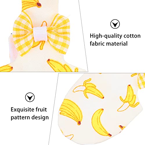 Ipetboom Rope Cotton Cockatiel Bird Pet Light Parrot Supplies Macaw Washable Nappy- Training & Harness Parakeet Suit Adjustable Budgie Clothes Pad Nappies Yellow Flight Pee Breathable S