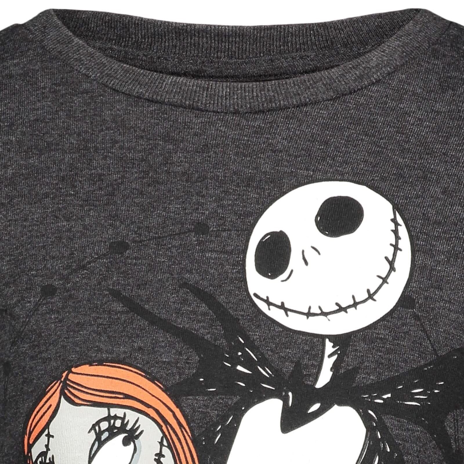 Disney Nightmare Before Christmas Sally Oogie Boogie Toddler Girls 2 Pack Long Sleeve T-Shirts Black/Grey 2T