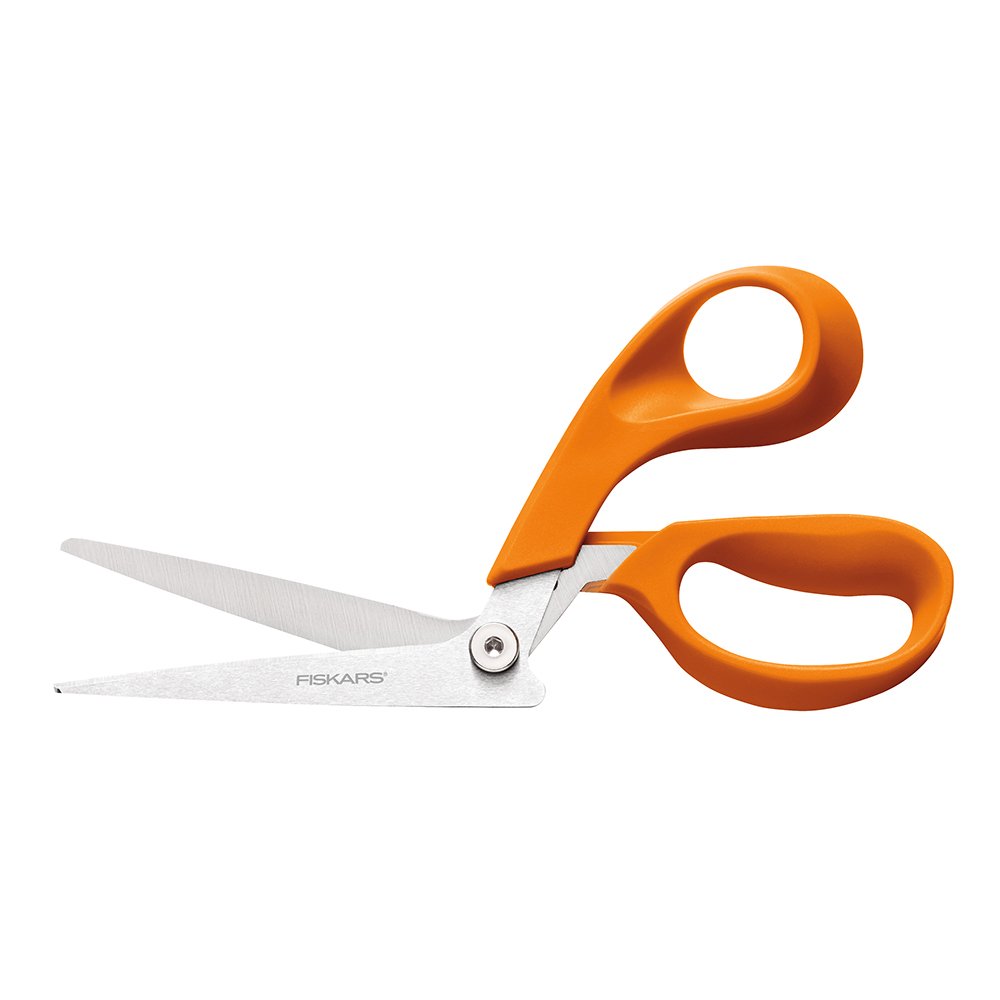 Fiskars 199500-1001RazorEdge Fabric Shears/Seam Ripper for Tabletop Cutting , 8 Inch , Orange