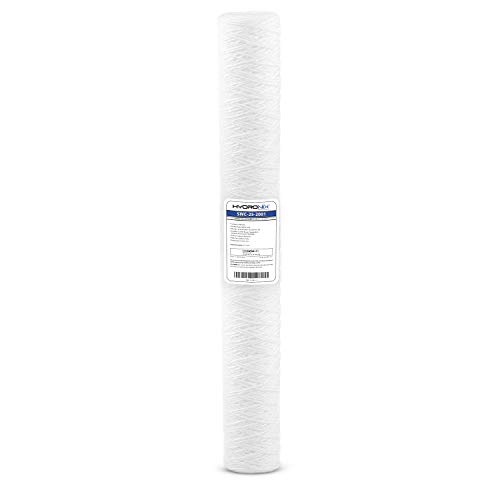Hydronix - HYDRONIX-SWC-25-2001 SWC-25-2001 String Wound Filter 2.5" OD X 20" Length, 1 Micron