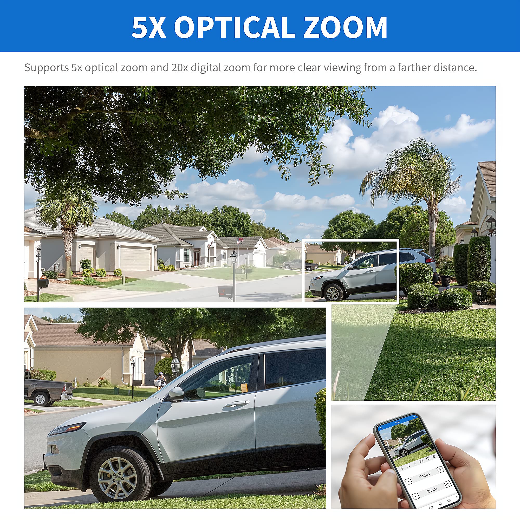 GW 1080p@30fps 16 Channel Security Camera System with 16 2MP 2X Optical Zoom CCTV IP Indoor Cameras