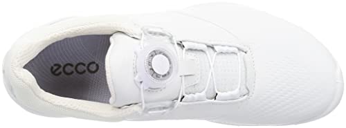 ECCO Women's Biom Hybrid 3 BOA Hydromax Water Resistant Golf Shoe, White, 8-8.5