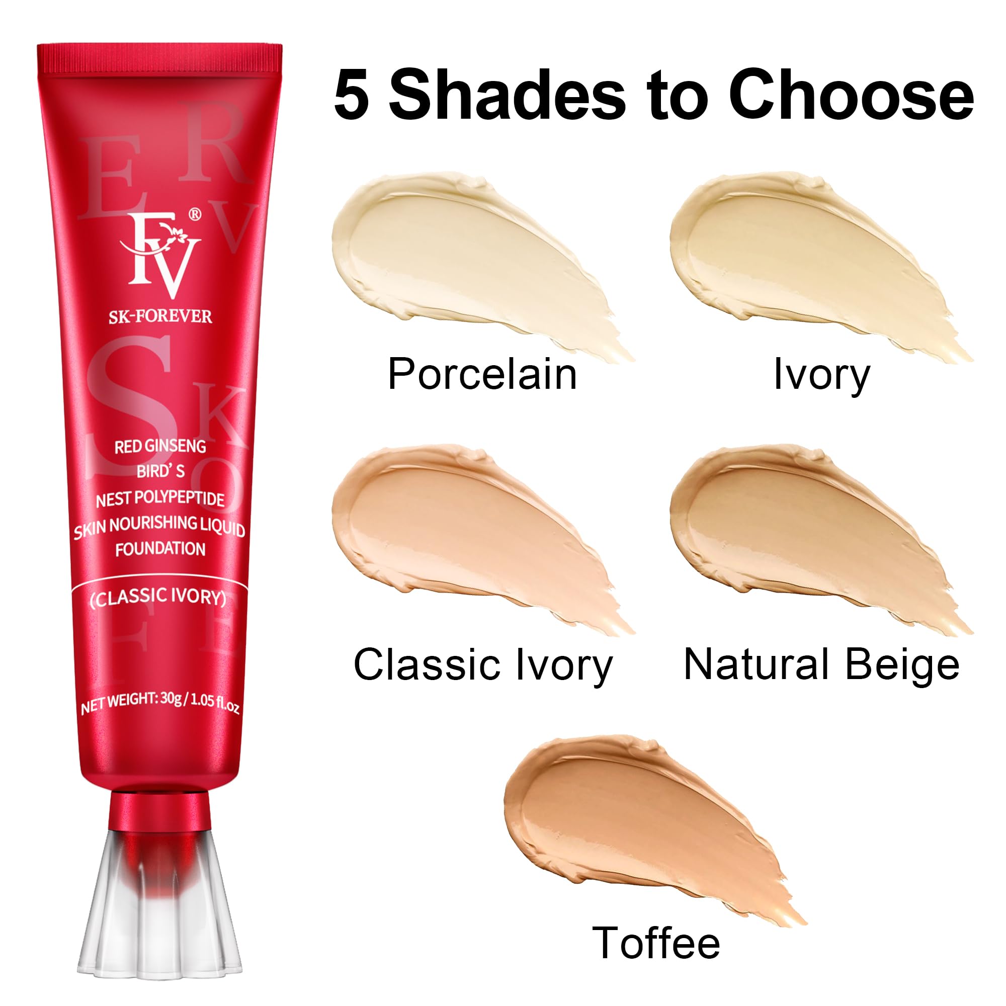 FV Matte Finish Liquid Foundation, Waterproof, Lightweight Foundation Makeup Ideal for Everyday Use on Oily to Normal Skin Types, Medium Coverage,Natural Beige, 1 fl. oz.