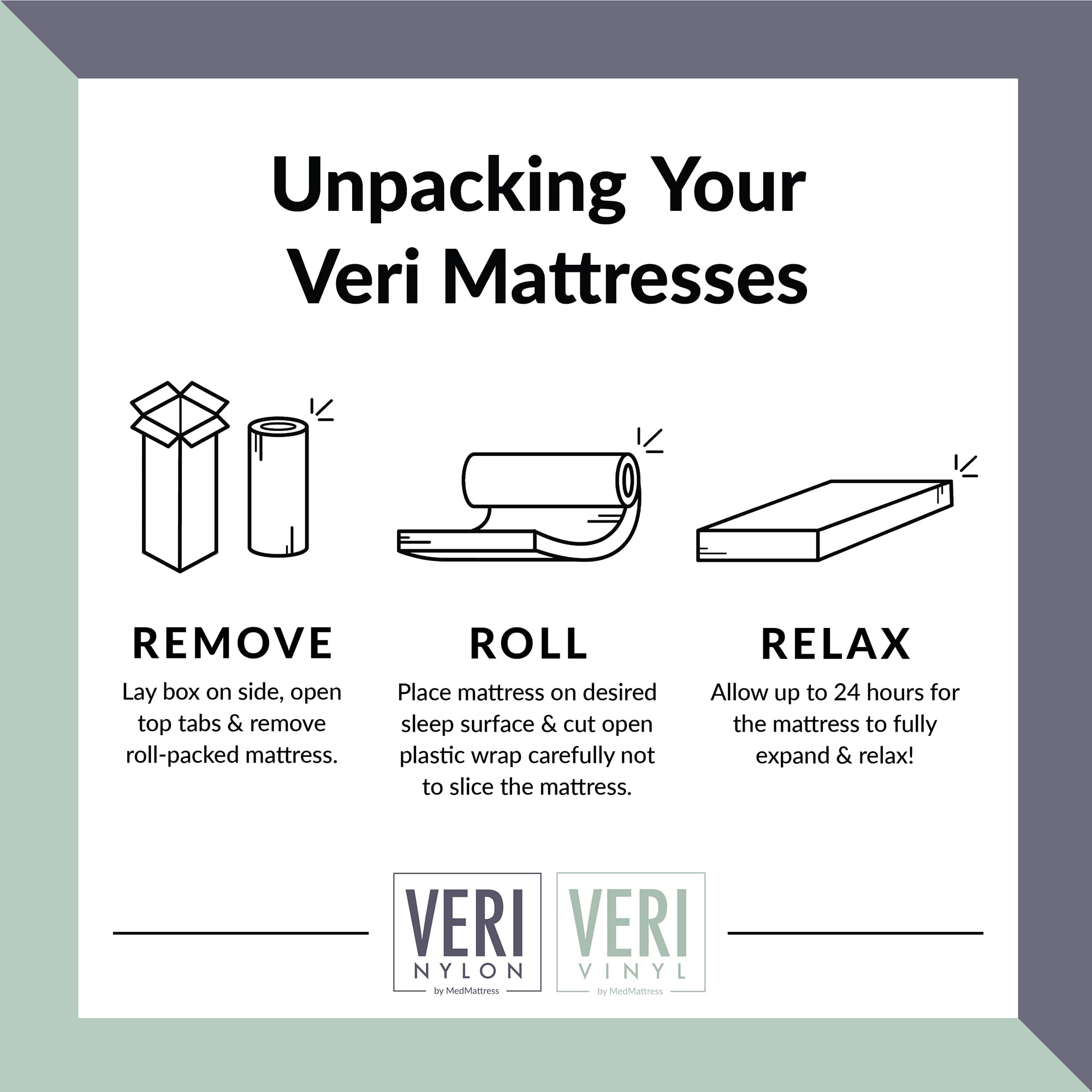 Veri Vinyl Foam Waterproof Camp Mattress - Stain Resistant, Camping, Shelter, RV, Dorm, Incontinence Mattress⦠(30" x 74" x 4")