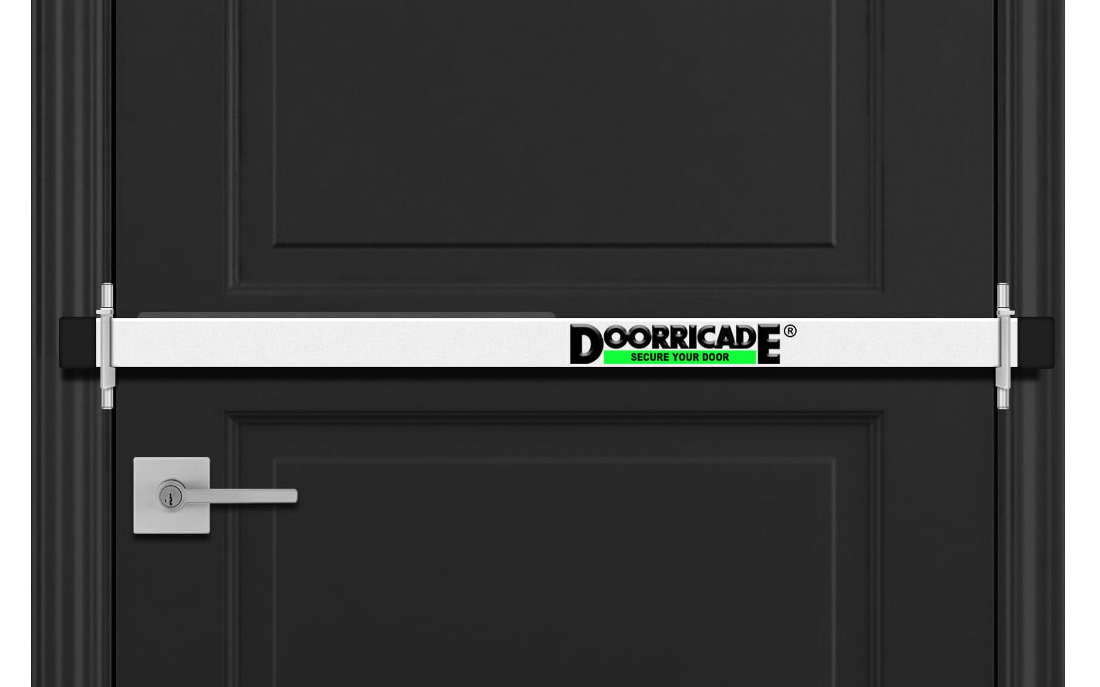 Door Security Bar-by Doorricade-Secure The Entire Width of Your Inward Opening Front Door or Safe Room.