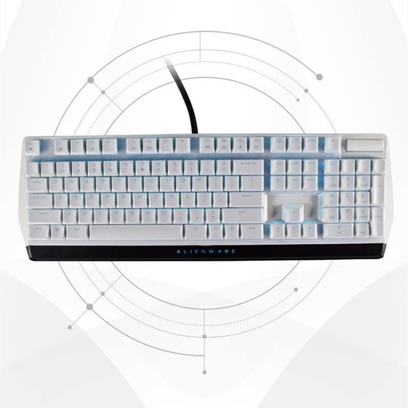 Transparent Clear Silicone Keyboard Cover Protectors for Alienware RGB Gaming Keyboard AW510K