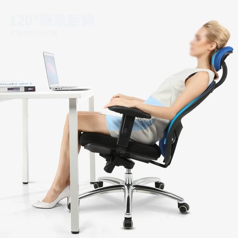 IRDFWH Ergonomic Computer Chair Home Swivel Chair Boss Seat Thicken Cushion Comfortable Reclinable Office Chair Sync Back Function