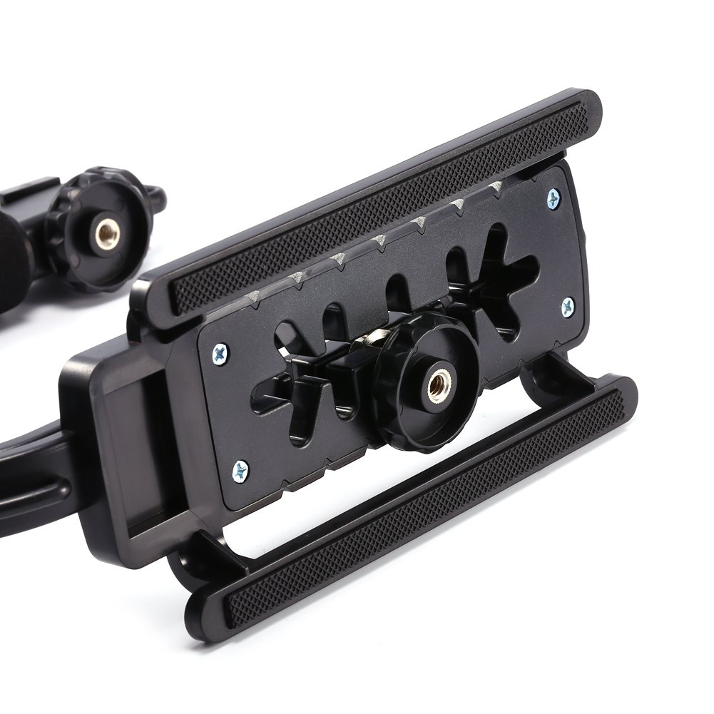 DSLR/Mirrorless/Action Camera Camcorder Phone Stabilizer, Video Action Stabilizing Handle Grip Handheld Stabilizer for Skateboard Travel Wedding Video Shooting