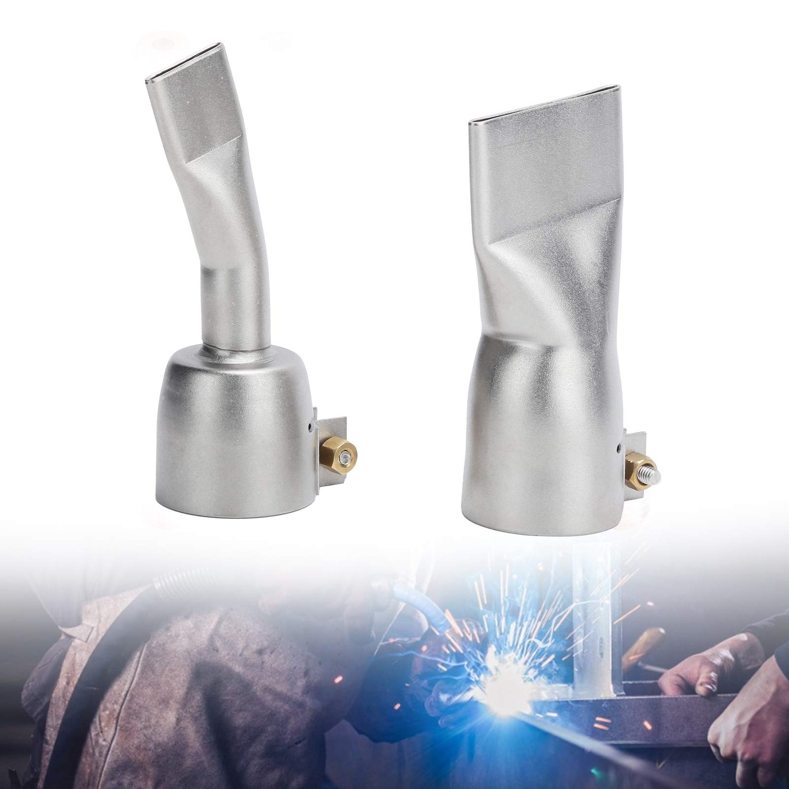 Hyuduo Flat Welding Nozzle, Stainless Steel Alloy Heat Nozzle Welding Equipment Hot Air Nozzle for Welder Tool Stainless Steel Hot Air or Welding Machine,sanding tools