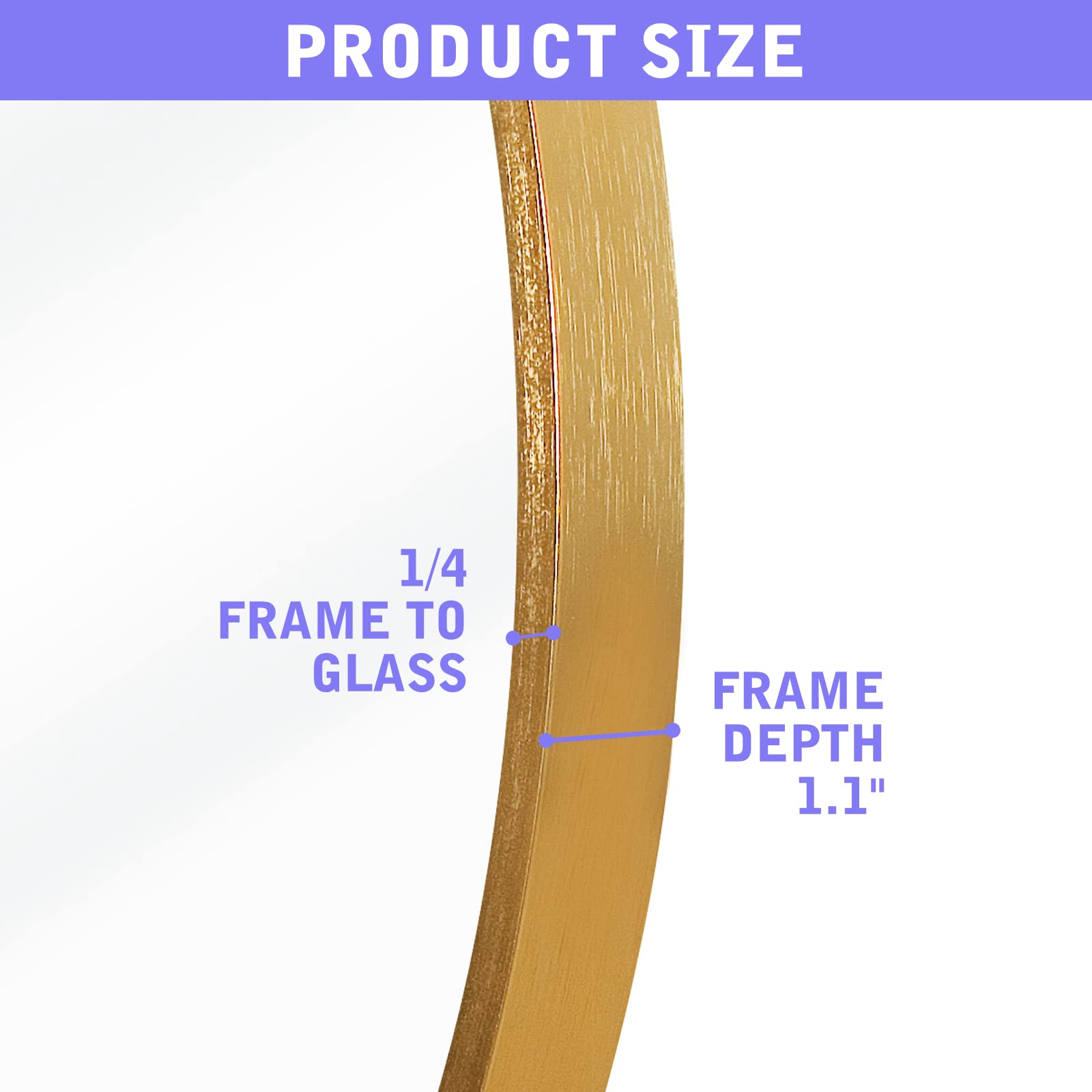 Yesmirrorcom Round Mirror 36 inch， Large Round Mirror Gold Frame,Circle Mirror 36 inch, Circular Wall Mirrors for Bathroom, Entry, Dining Room, & Living Room