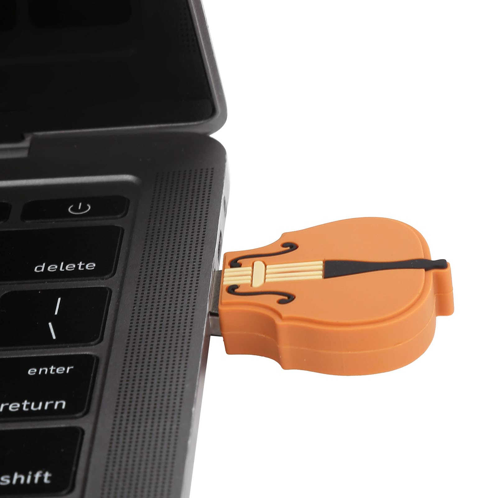 USB Flash Drive, Violin Shaped USB 2.0 Memory Stick Pen Drive Novelty Thumb Drive, Portable USB Drive Pendrive(32GB)