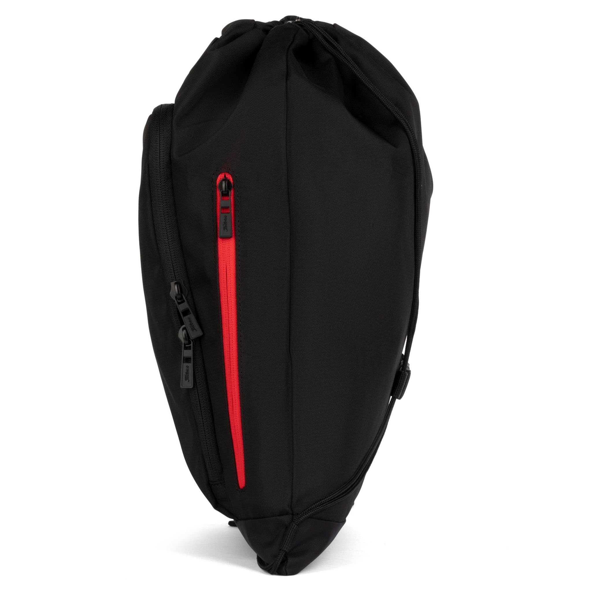 Titleist Travel Gear Players Sack Pack Black/Red, 18" X 15" X 1"