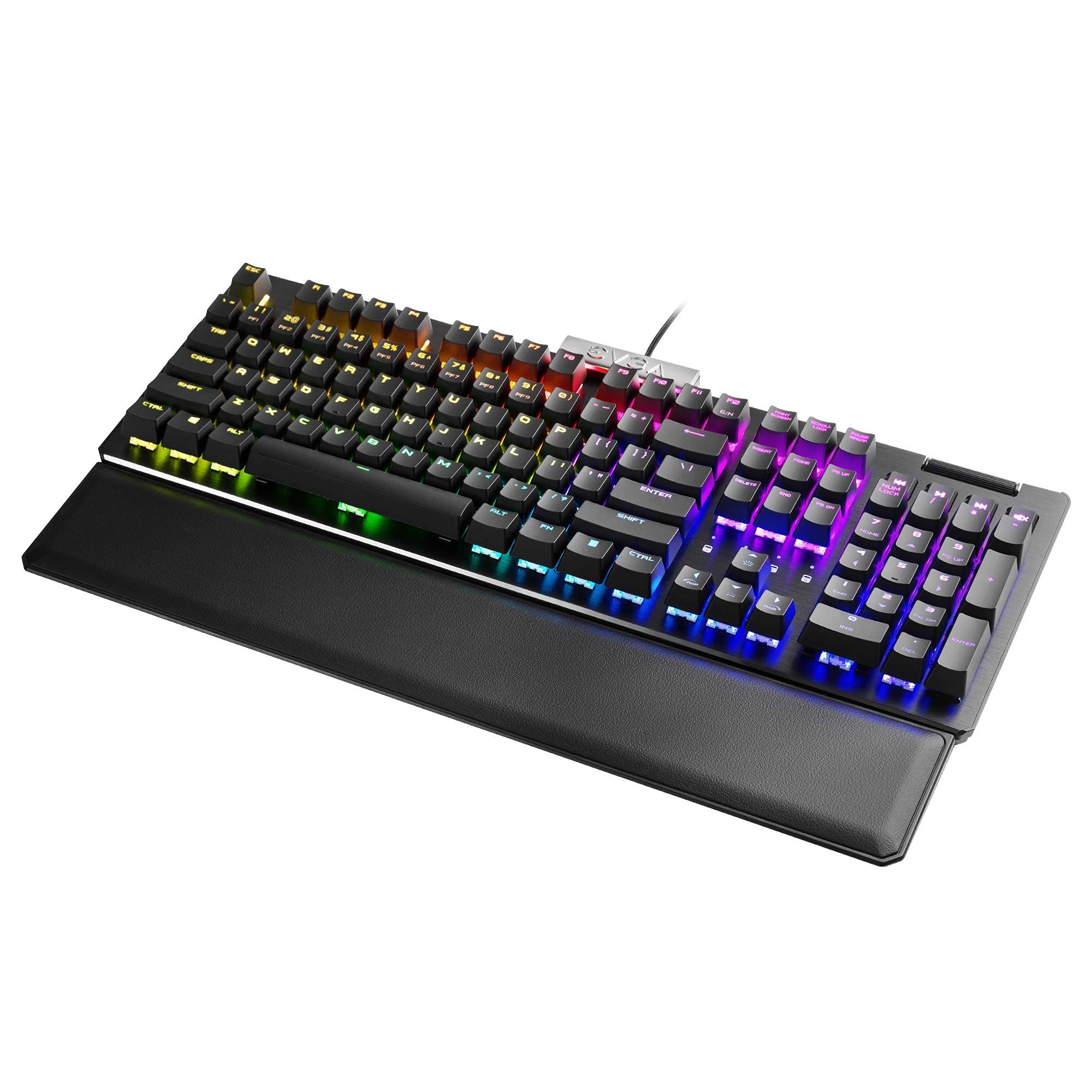 EVGA Z15 RGB Gaming Keyboard, RGB Backlit LED, Hotswappable Mechanical Kailh Speed Silver Switches (Linear), 821-W1-15US-KR (Renewed)