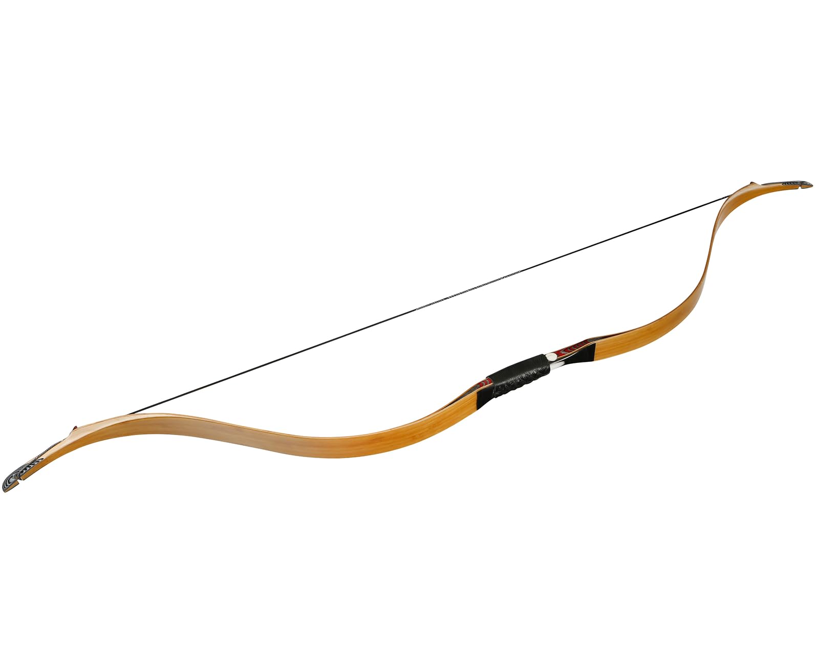 Deerseeker Archery 52" Longbow Traditional Handmade Recurve Bows Ambidextrous Horsebows for Adults & Youth Hunting Target Shooting (horsebow Set 55lbs)