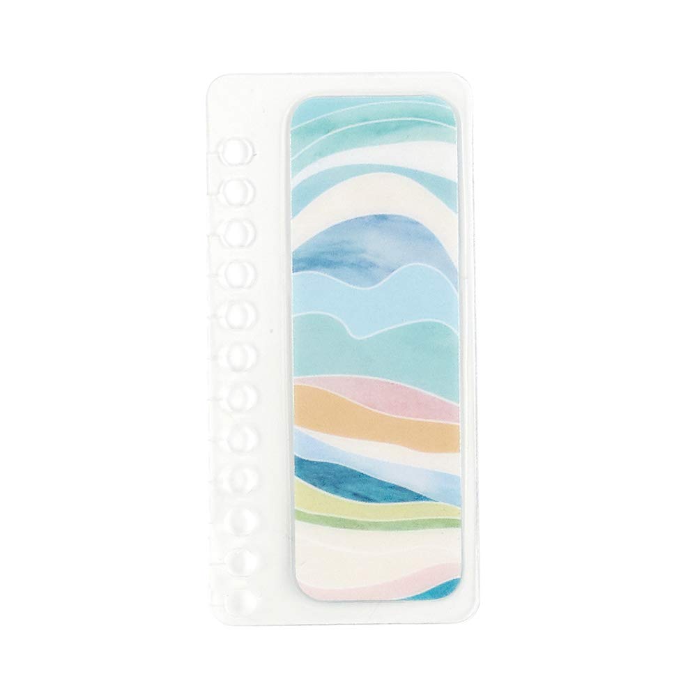 Erin Condren Snap-in Bookmarks - 1.625" x 3.375" - 3 Pack - Colorful Layers Design - Mini Bookmarks Keep Your Place, Mark Sections - Fits Erin Condren Spiral Books