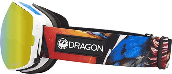 Dragon Alliance X2S Smaller Fit Hot Duck W/Gold Ion Lens Snow Goggles