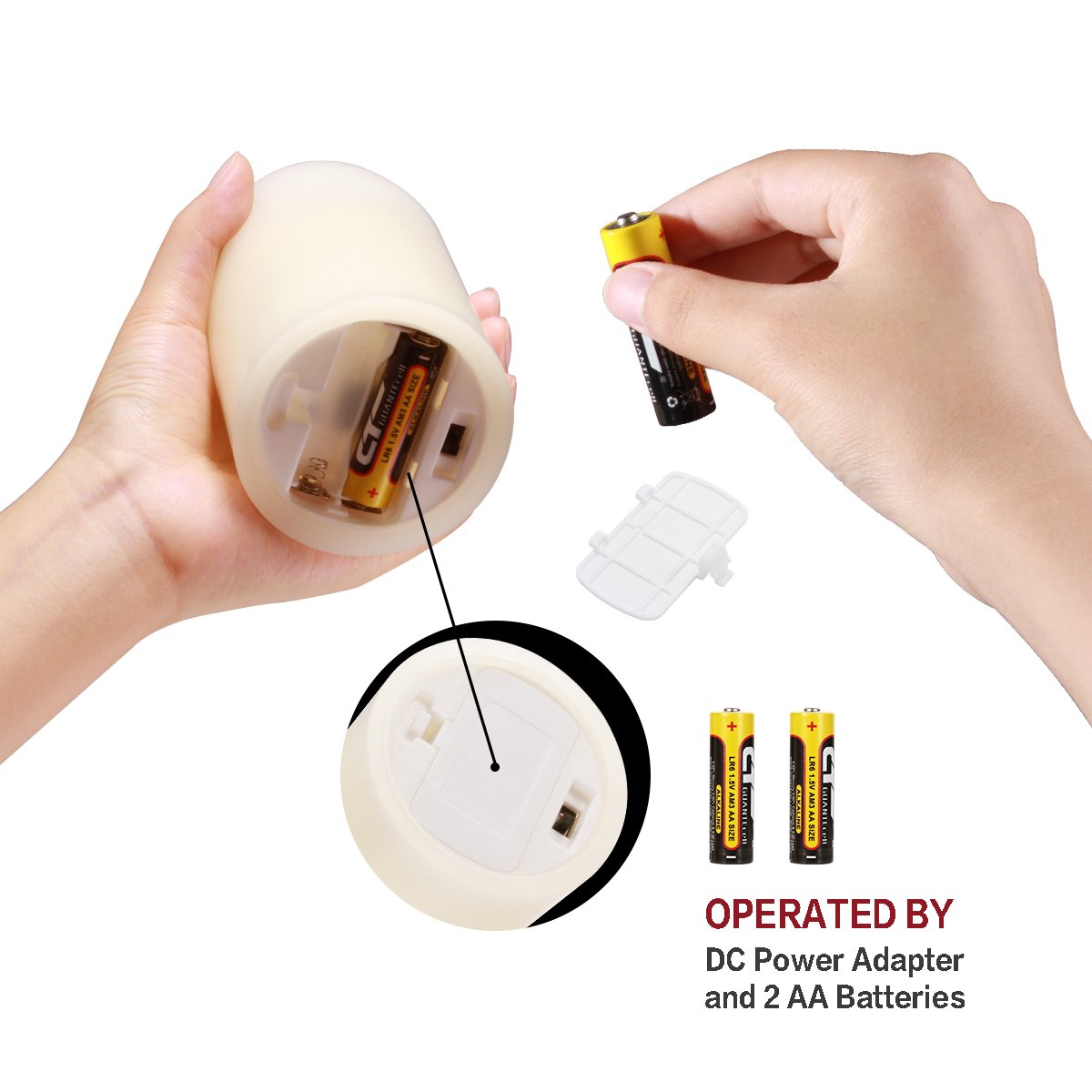 Flameless Candles Battery Operated Candles Set of 12(D:3" X H:4") Pillar Real Wax Led Candles with 10-Key Remote and Cycling 24 Hours Timer