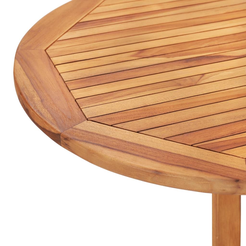 vidaXL Teak Wood Folding Butterfly Patio Dining Table 47.2" by 27.6" by 29.5" - Versatile Indoor/Outdoor Furniture, Weather Resistant, Seats Four