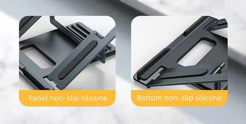 Eripanmio Adjustable Laptop Stand,Upgraded Aluminum Computer Holder Compatible with 10-15.6" Laptops