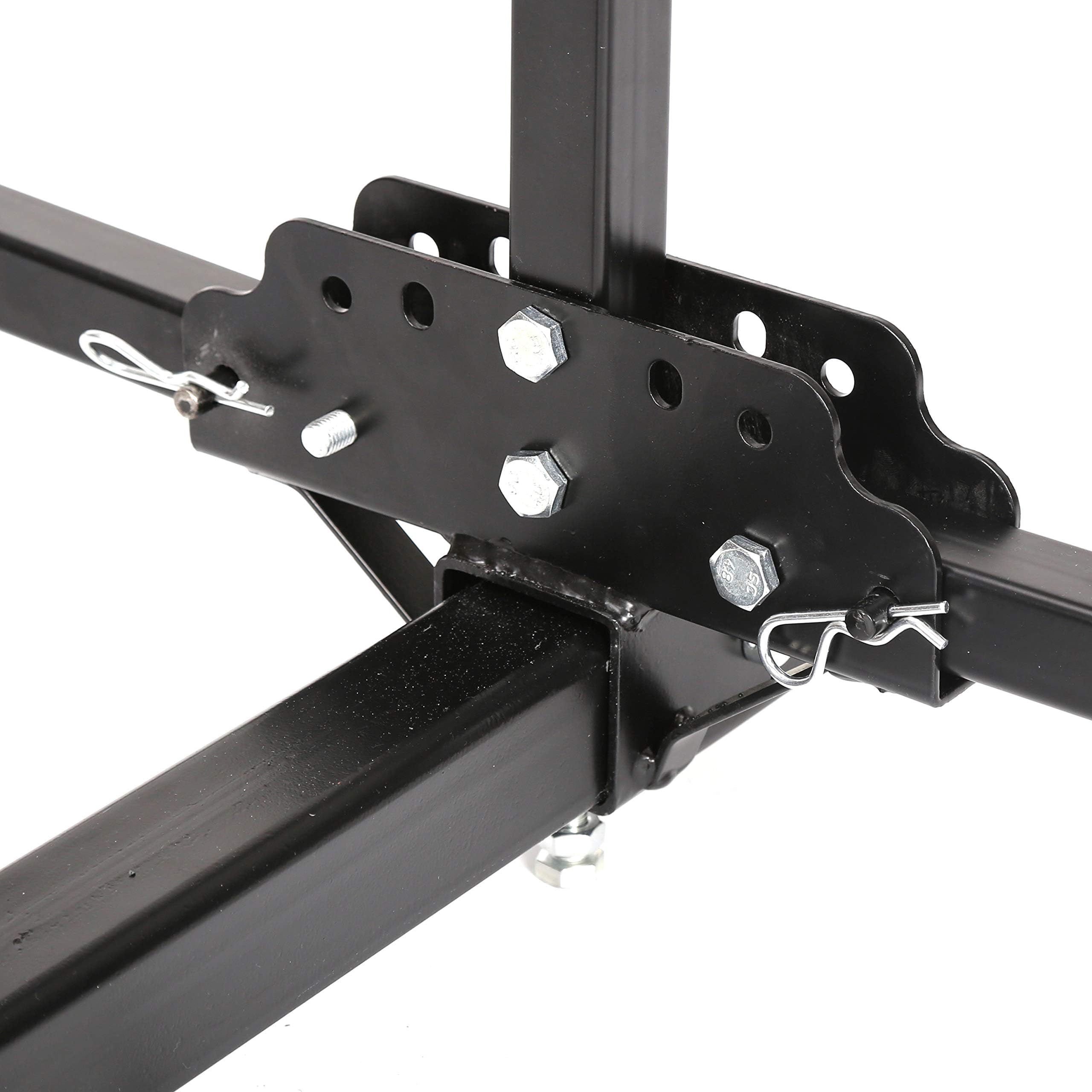 ECOTRIC Rack Hitch Mounted 4 Bikes Platform Style Foldable Bicycles Carrier for Cars Trucks SUV with 2" Hitch 200 Lbs Total
