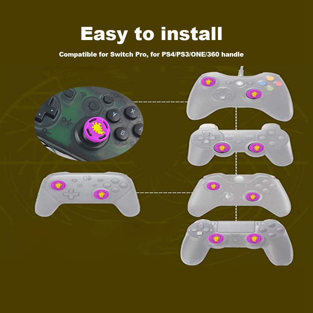 Grips Switch, 8PCS Replacement Silicone Analog Rubbers Joyst Thumb Stick Grip Cap Cover for Switch PRO Joystick Caps for Controller Joystick