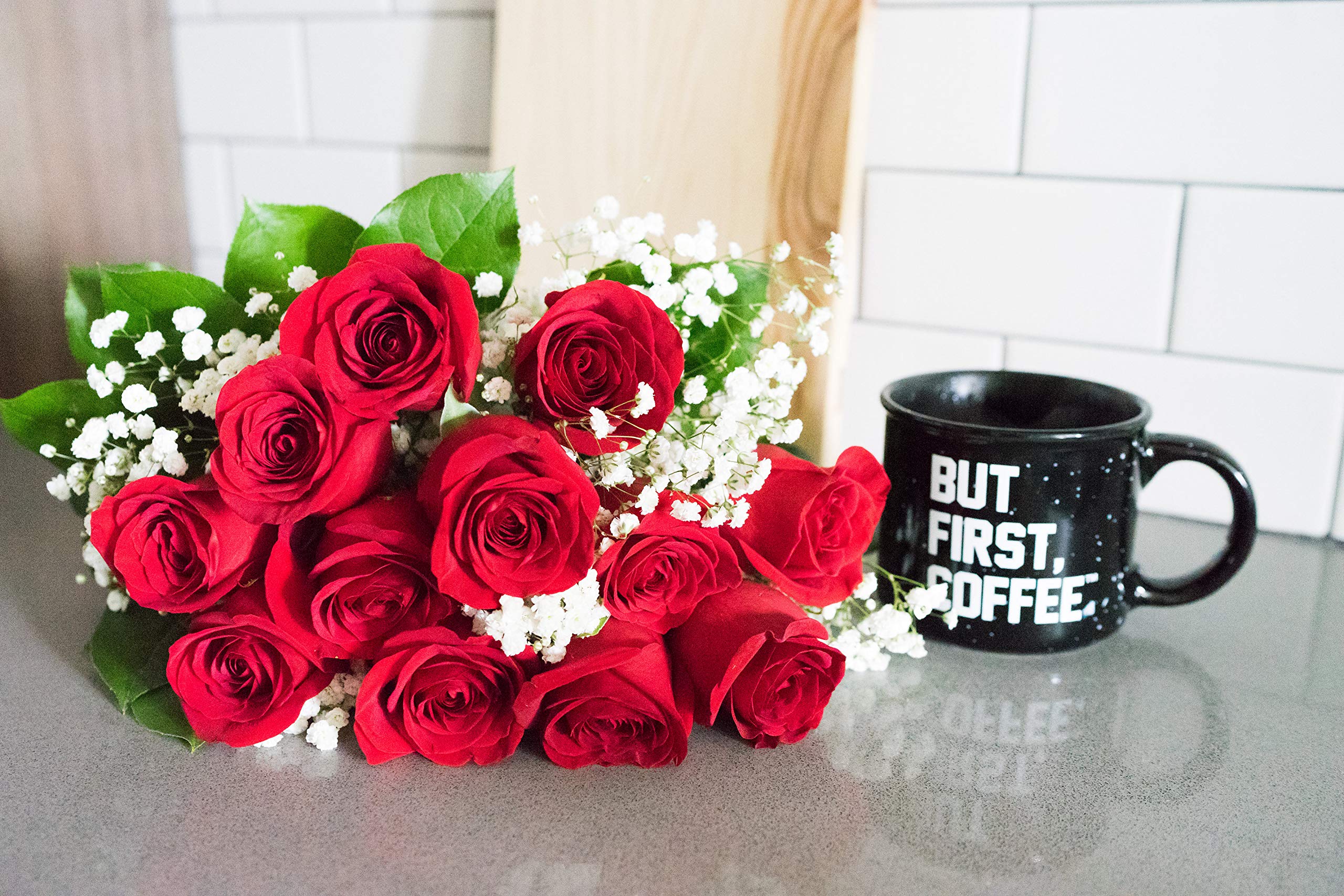 DELIVERY BY FRIDAY, 8/23 GUARANTEED IF ORDER PLACED BY 8/22 BEFORE 2PM EST From You Flowers - One Dozen Red Roses with Chocolates with Glass Vase (Fresh Flowers) Birthday, Anniversary, Get Well,