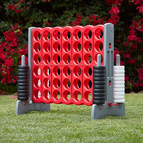 ECR4Kids Jumbo 4-To-Score, Giant Game, Red/Grey