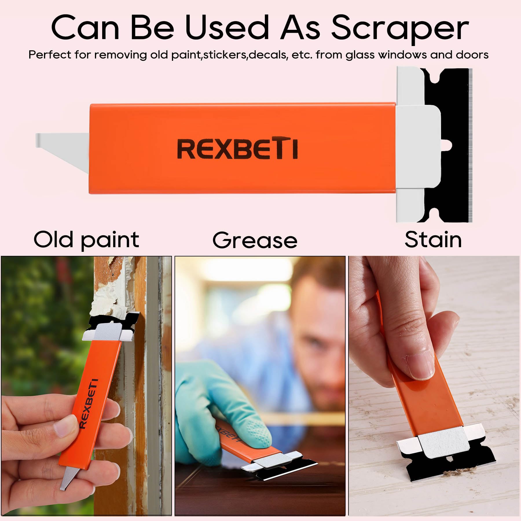 REXBETI 12 Pack Box Cutter, Retractable Cardboard Cutter, Handy Box Opener, More Sharp Single Edge Razor Blade Box Cutter Set for Packages Papers and Boxes, Antirust Utility Knife