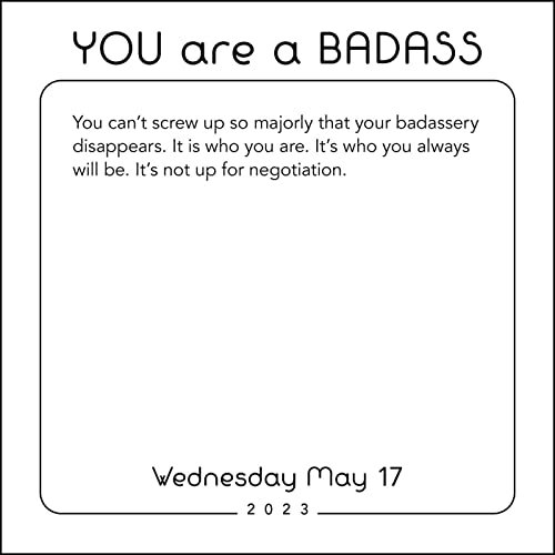 You Are a Badass 2023 Day-to-Day Calendar