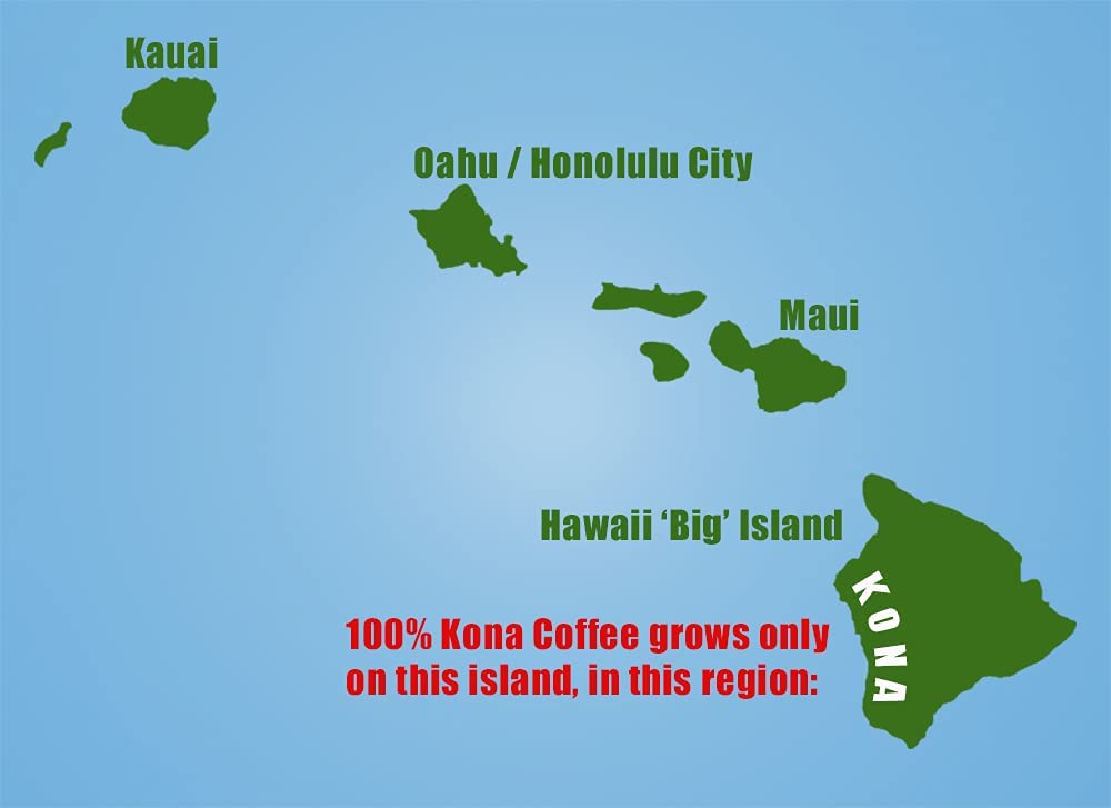 Farm-fresh: 100% Kona Coffee - Medium Roast - Arabica Whole Beans - 1 Lb or 16 oz Bag - Blue Horse 100% Kona Coffee from Hawaii