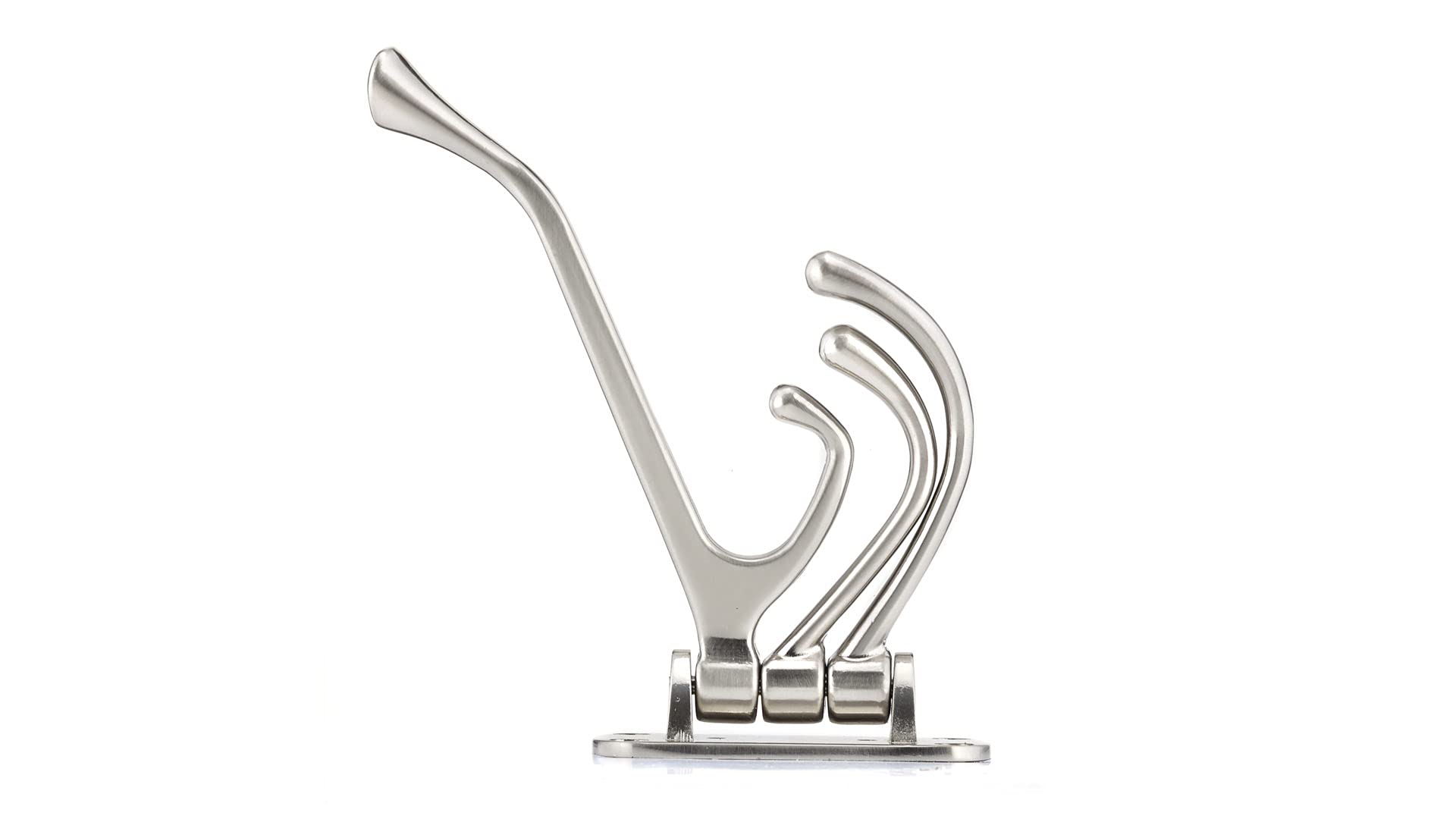Richelieu Hardware NH027300195 Nystrom Triple Utility Swivel Hook, Brushed Nickel