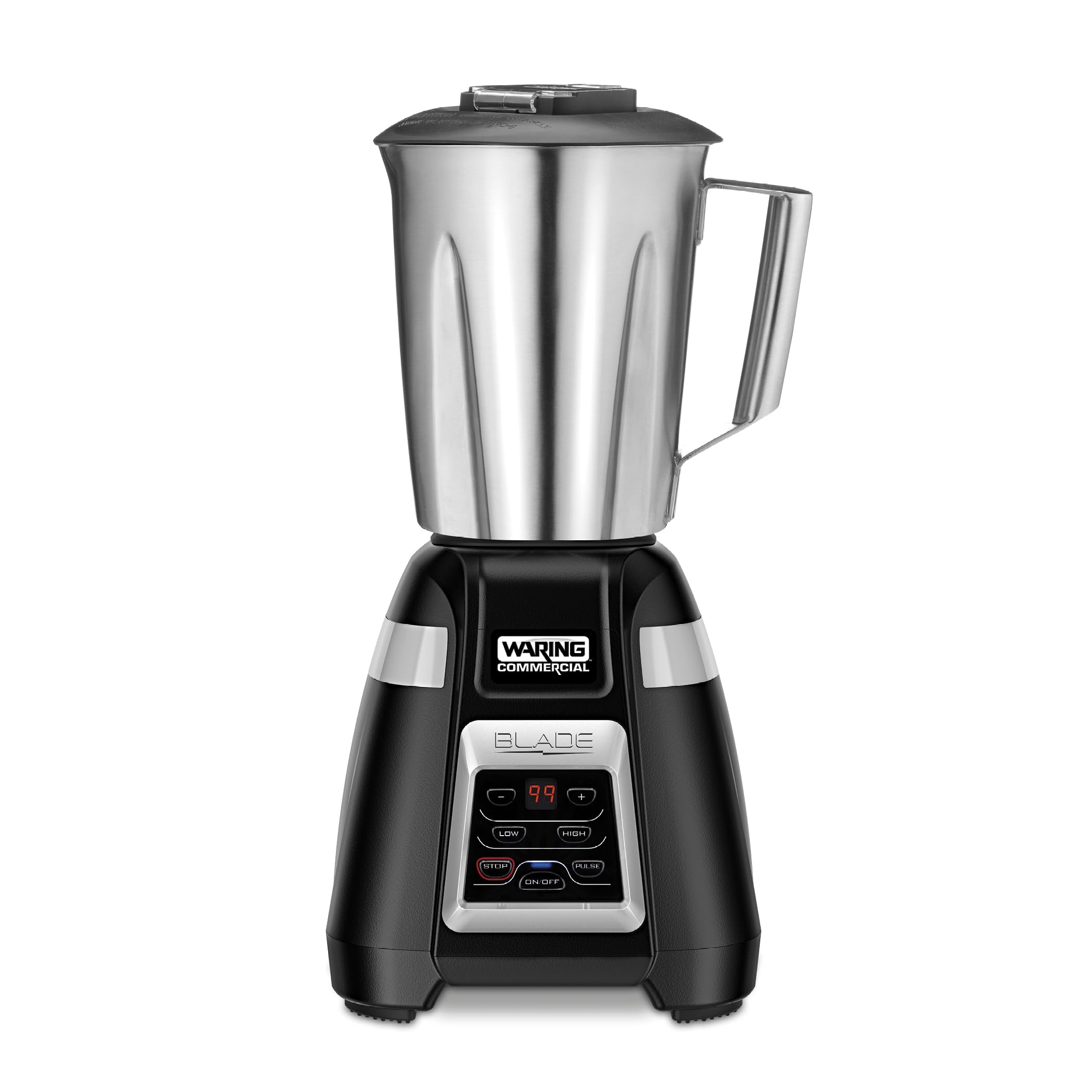 Waring Commercial BB340 Blade 1 HP Blender, 2-Speed Key Pad with Pulse and 99 Second Countdown Timer , 48 oz Stainless Steel Container, 120V, 5-15 Phase Plug