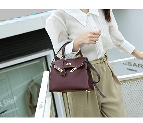 Grubify Women's Large-Capacity Messenger Bag Women Handbag (Color : Fuchsia, Size : 24.5 * 10 * 18)