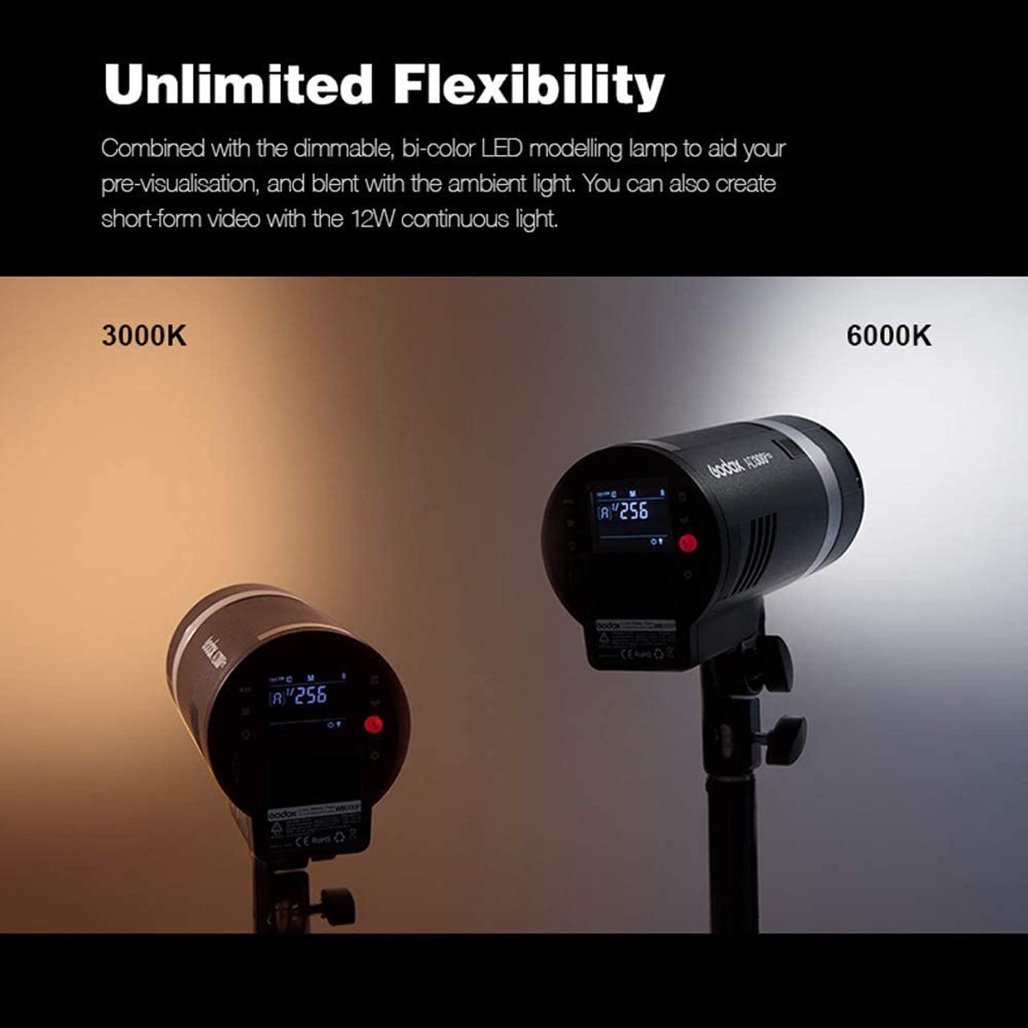 GODOX AD300 Pro Godox AD300Pro Godox Flash for Canon Sony Nikon Fuji Olympus Panasonic Camera,TTL 2.4G HSS 1 / 8000s Outdoor Strobe with 2600mAh Lithium Battery,320 Full Power Flashes