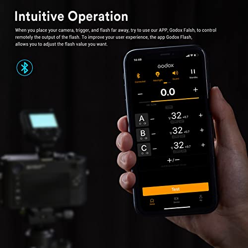 Godox XProII-C TTL Wireless Flash Trigger Compatible for Canon Cameras, 2.4G Wireless Flash Transmitter HSS 1/8000S,Bluetooth Connection, TCM Transform Function, New Hotshoe Locking, Large LCD Display