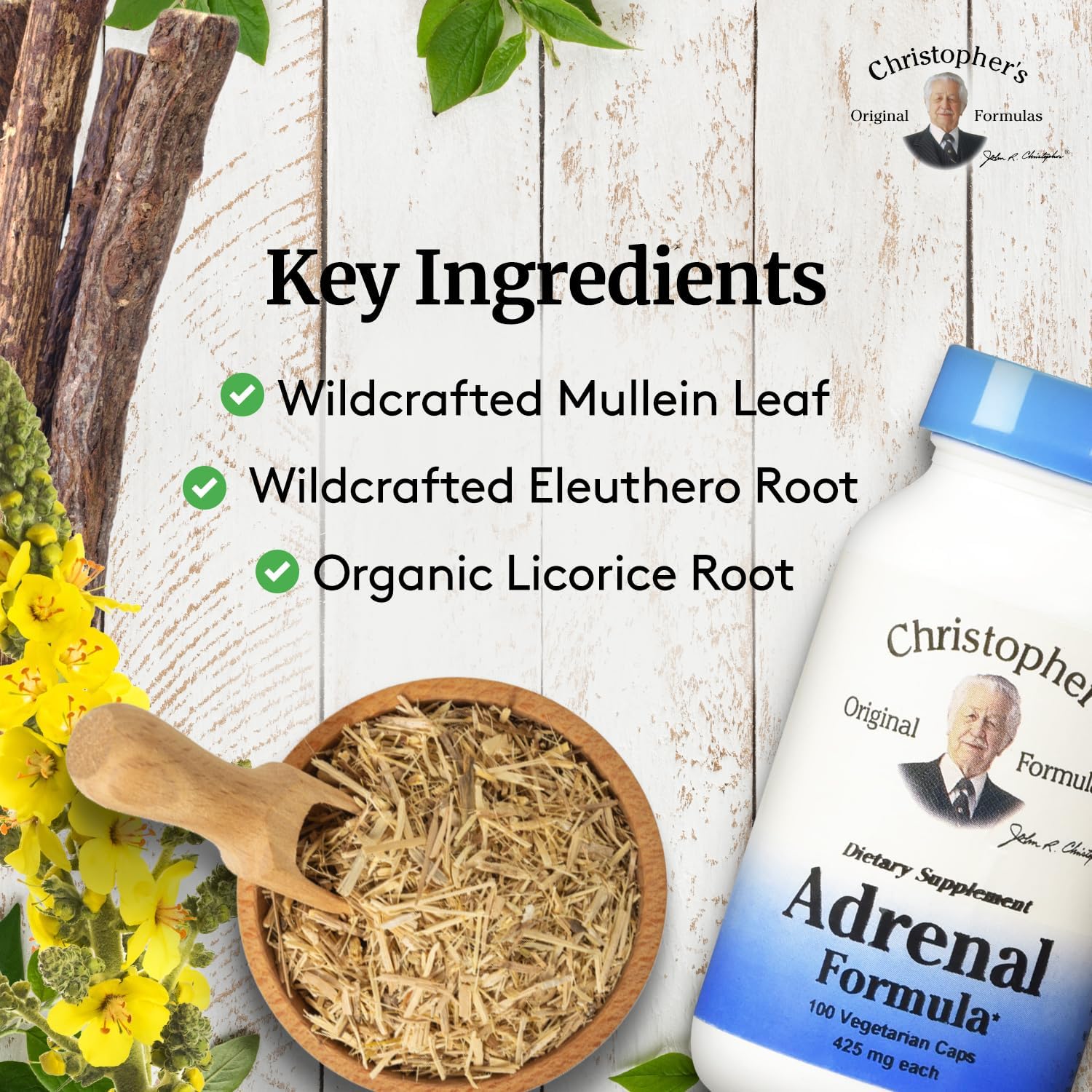 Dr. Christopher's Adrenal Formula for Stress Support - Adrenal Support Supplements - Natural Cortisol Manager