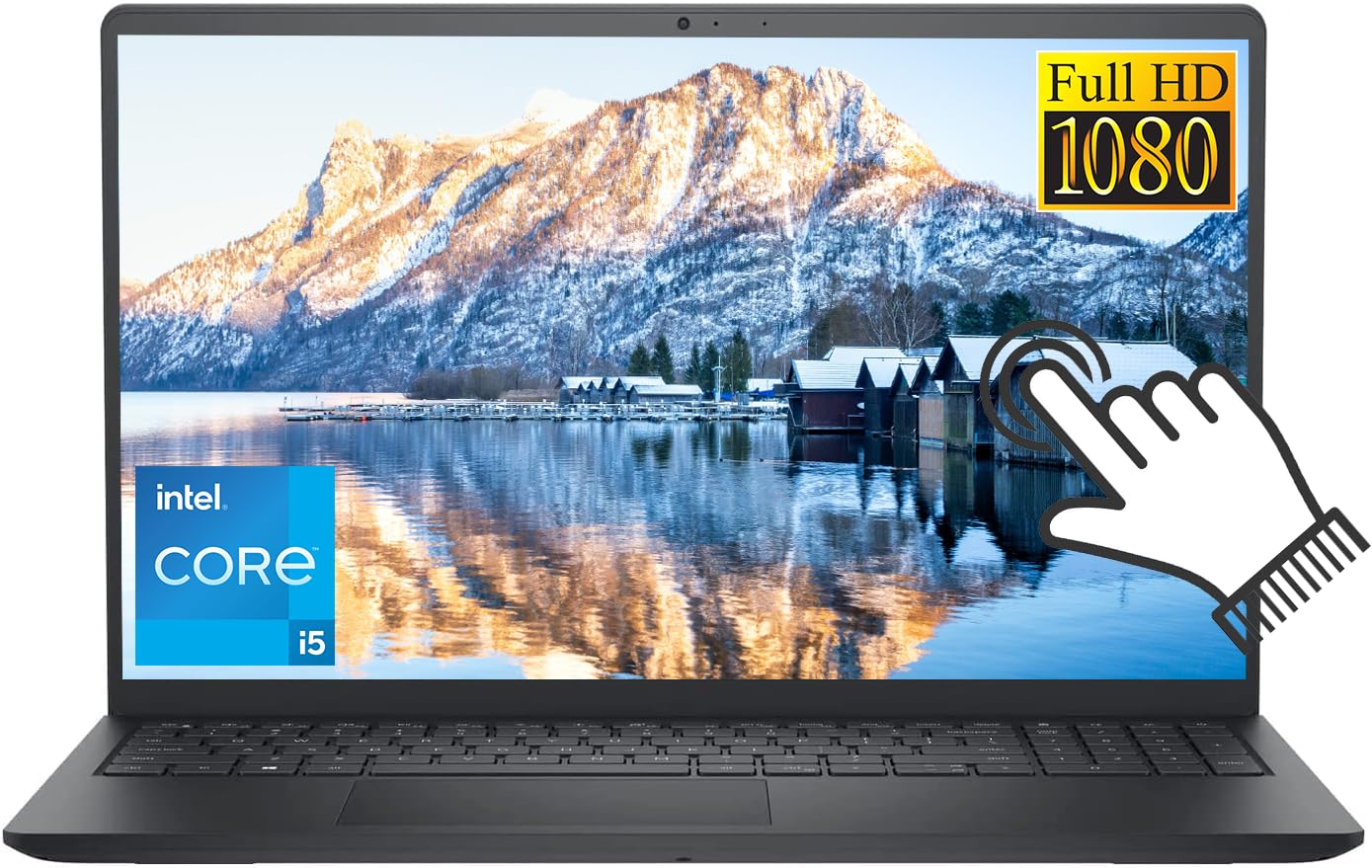Dell Inspiron 15 3520 15.6" FHD Touchscreen Laptop Computer, 32GB RAM, 1TB PCIe SSD, 4-Core Intel Core i5-1135G7, Numeric Keyboard, WiFi, HDMI, Webcam, SD Card Reader, Windows 11, Carbon Black